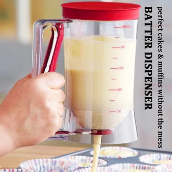 Cupcake Measuring Cup 100ml To 900ml Plastic Batter Dispenser For ...