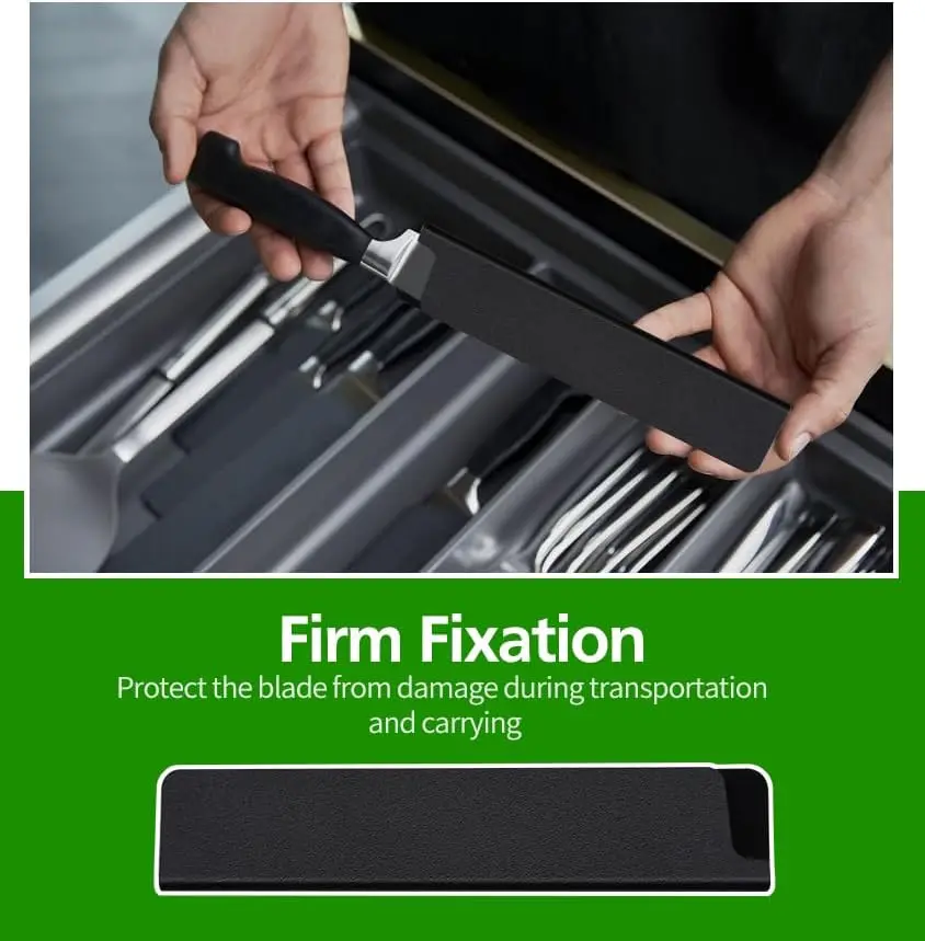 Universal Knife Blade Edge Guards Bpa Free Abs Plastic Non-scratch Felt ...