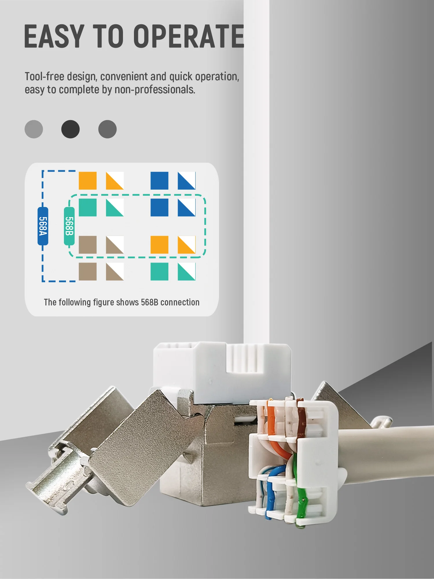 Rj45 Cat6a Cat7 Keystone Jack With Shielded 8p8c Zinc-alloy Keystone Module - Buy Cat7 Jack,Cat7 ...