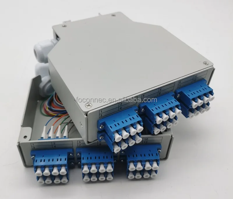 Lc/upc Quad 24 Core Dinrail Metal Box Odf 24 Core Lc Mini Wall Mount ...