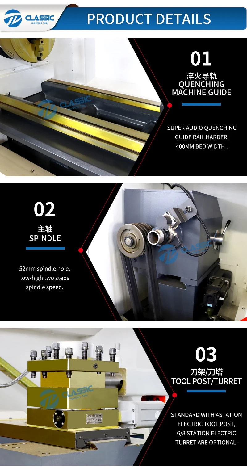 Classic CNC Lathe Machine CK6136 - Metal Turning Lathe