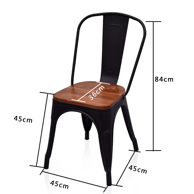 Wholesale Stackable Industrial Bar Stool Metal Dining Chairs For Cafe ...