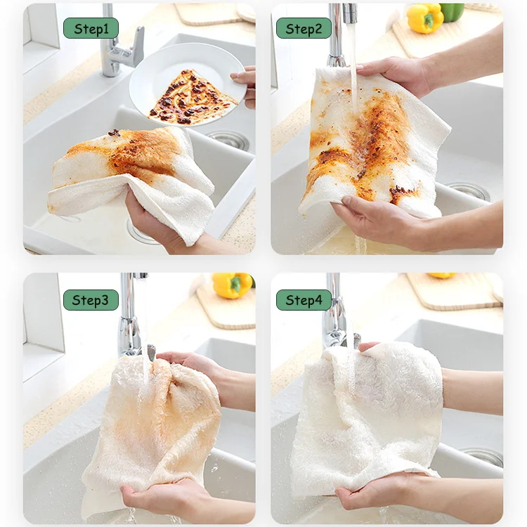 Topeco Eco-friendly Kitchen Cleaning Product Antibacterial Microfiber ...