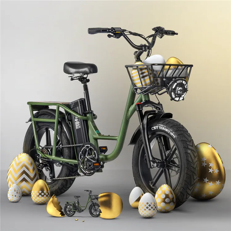 FIIDO T1 Pro Cargo Electric Bike - 750W Motor, 48V 20Ah Battery, 20 ...