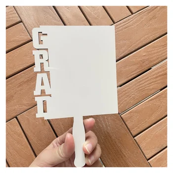 Mdfsub Small Size 3mm Sublimation Grad Fan Blank Sublimation Graduation ...