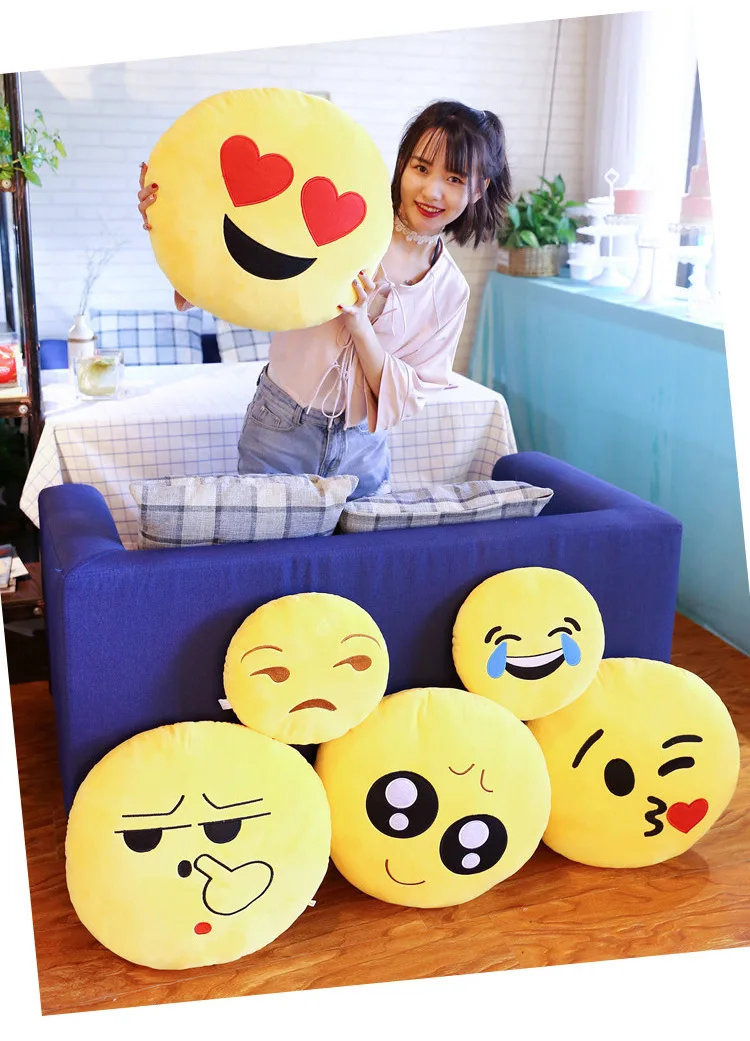 Allogogo Wholesale Pillow Emoticon Package Funny Expression Plush Toys ...