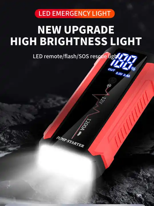 12V Hot Car Battery Boost Start Device Portable Mobile Power Car Jump ...