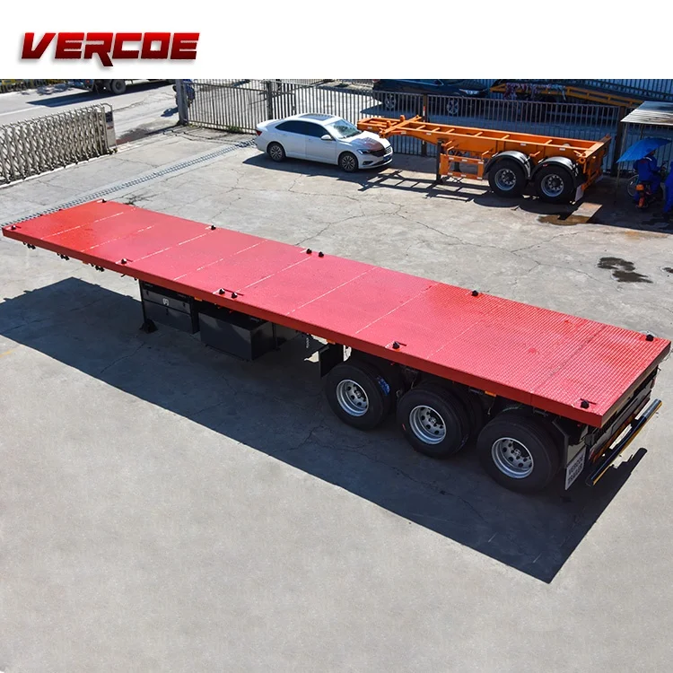 Vercoe 3 Axles Flatbed Semitrailer Or Flatbed Trailer Sale In Ghana ...