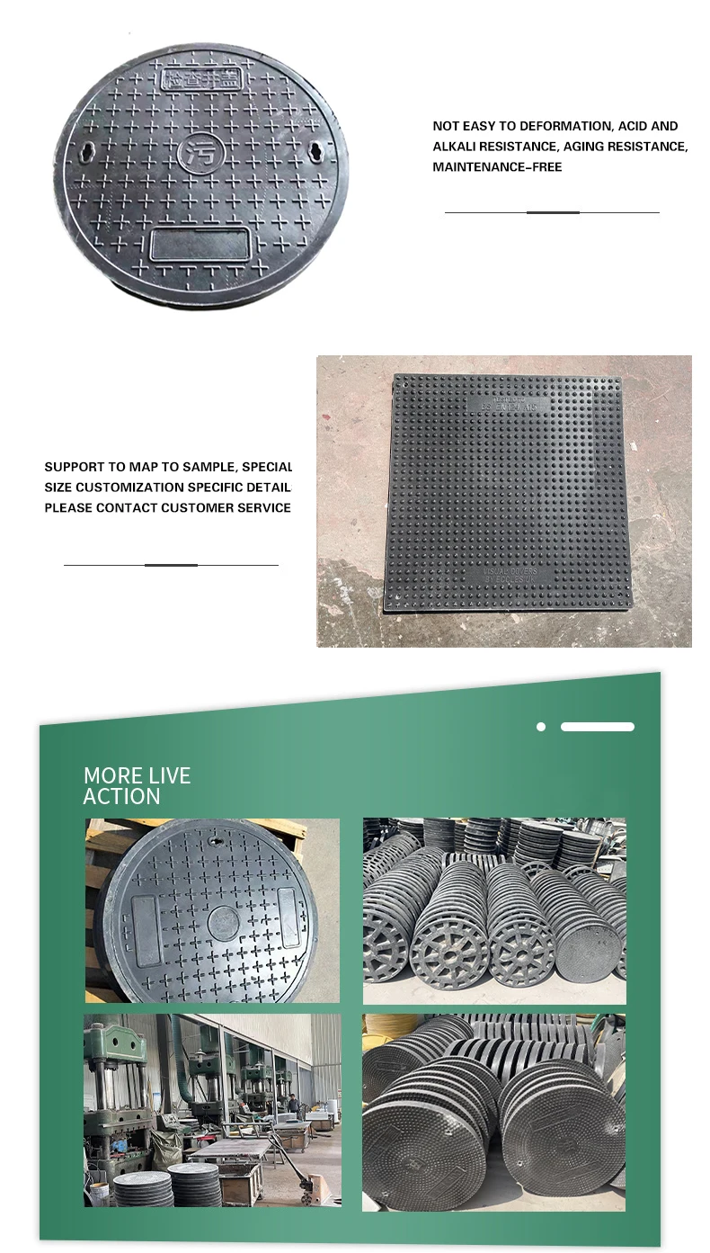 FRP Manhole Cover Sewer Drain Composite BMC SMC FRP/GRP Fiberglass ...