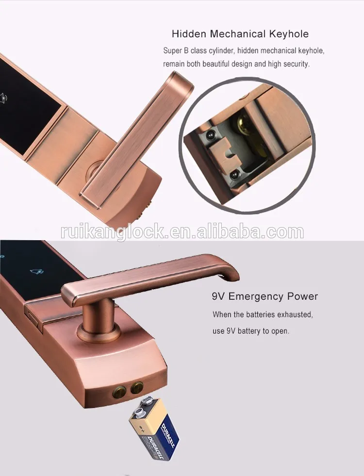 High Security Mobile Control Fingerprint Door Lock With Electric Tt Ble ...