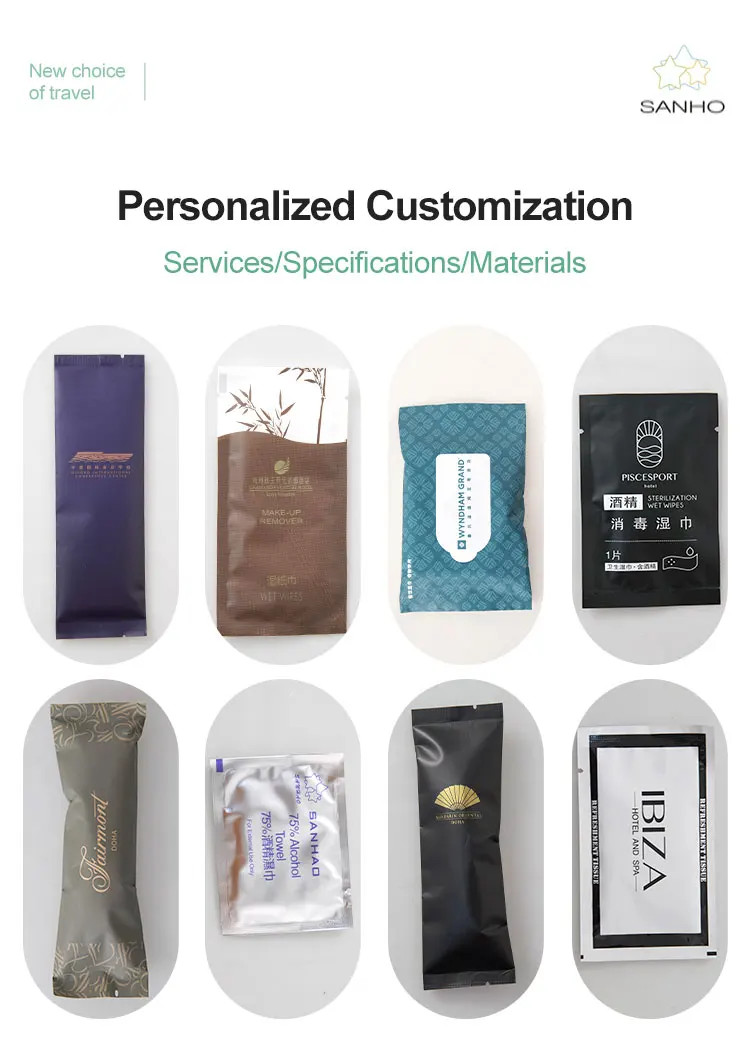 Factory Direct Custom Logo Hotel Restaurant Disposable Refresher Wipes ...