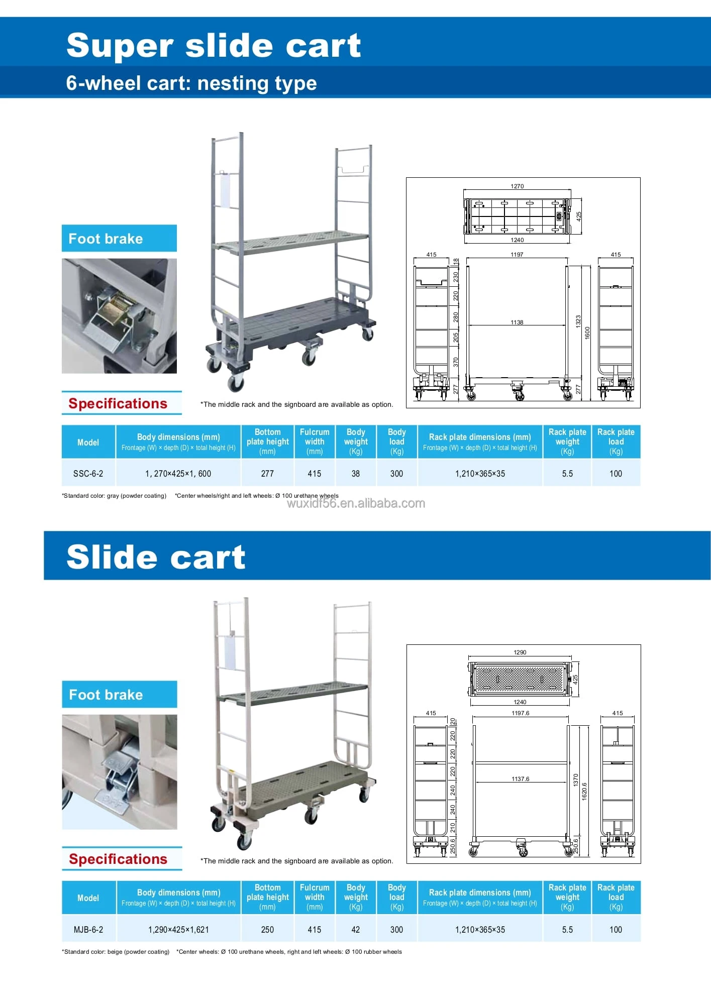 Japanese 6-wheel Cart Super Slide Cart Movable Rack Cage Cart| Alibaba.com