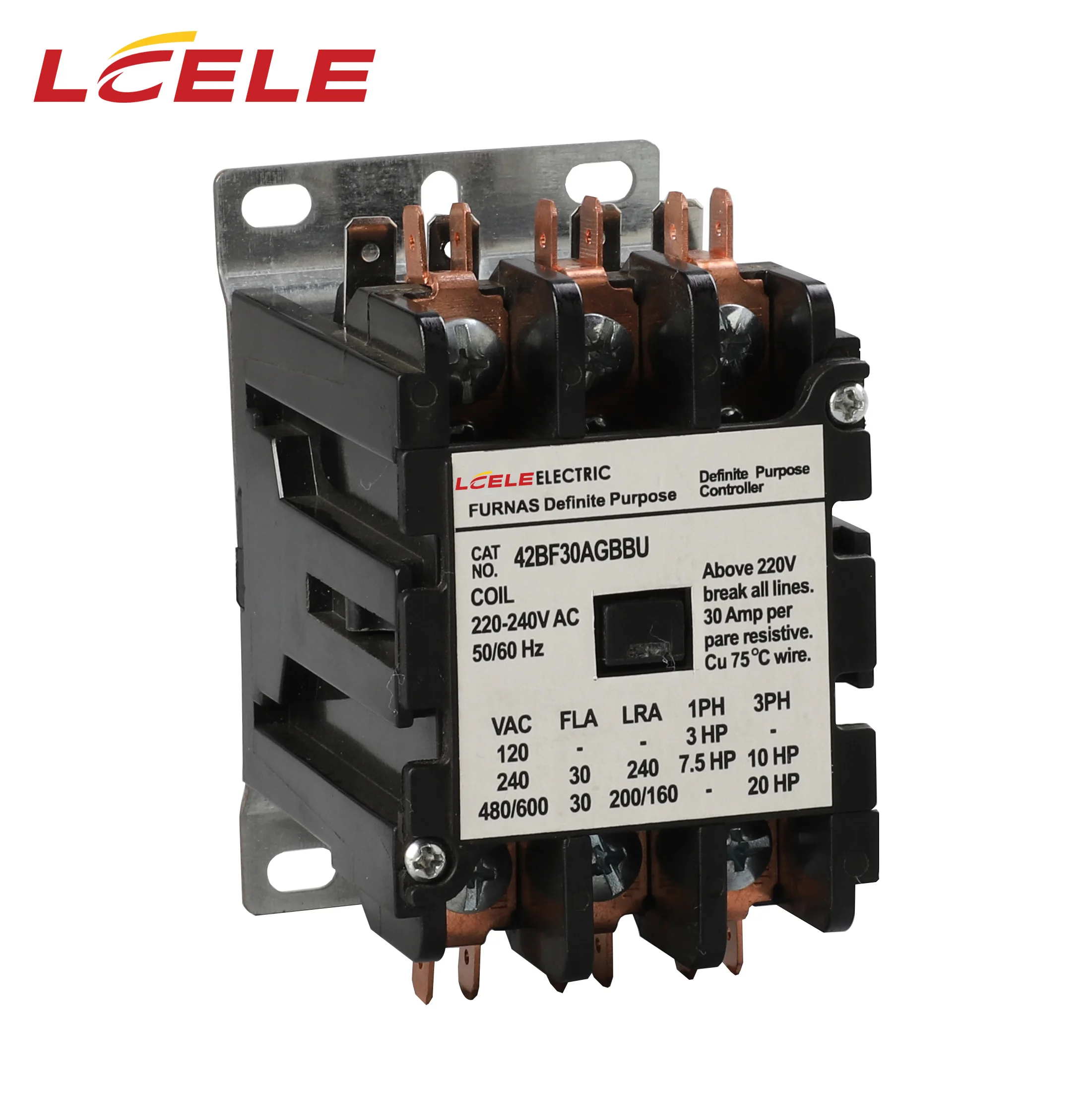 Cjx9 Air Conditioning Compressor Contactor Magnetic 1p 2p 3p 20a 25a ...