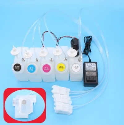 250ml Dtf White Ink Tank Ciss For Epson L1800 R1390 1400 1500w L800 ...