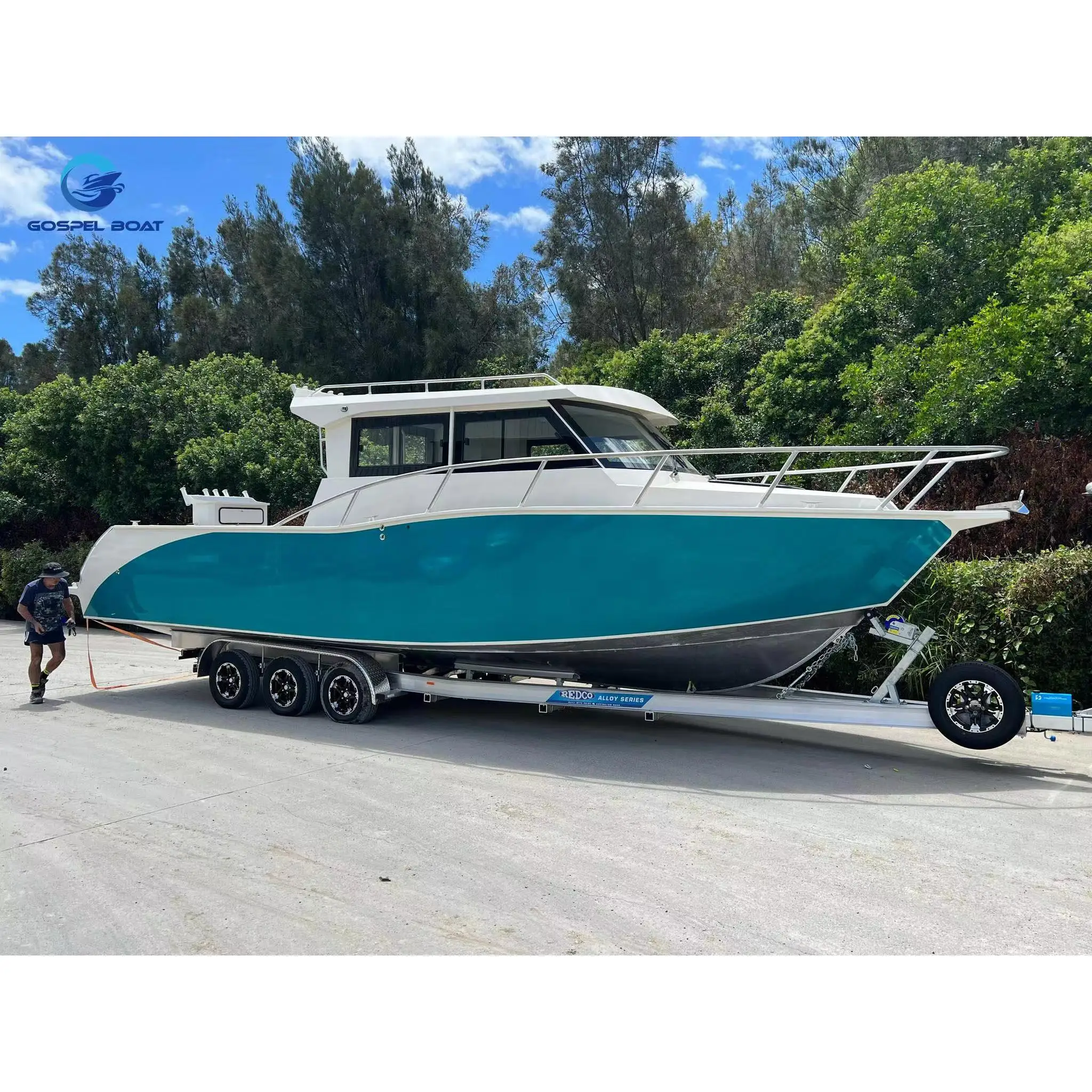 Chinese Boat 9m Profisher Aluminium Fishing Boat Cabin Cruiser Aluminum ...