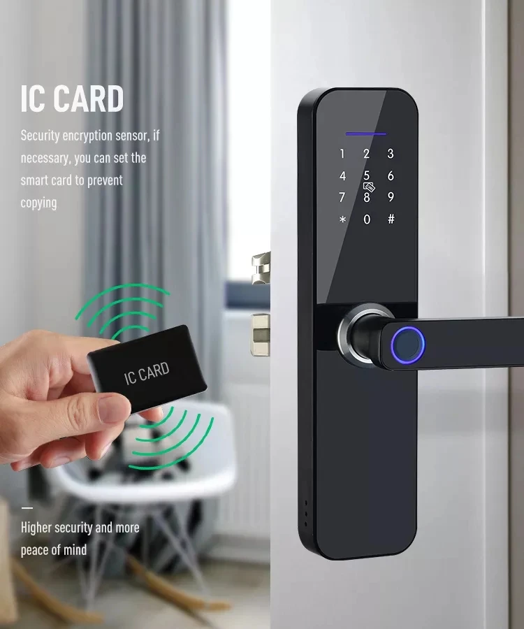 Tuya Ttlock Wifi Digital Door Lock With Fingerprint Access - Smart Lock Oem