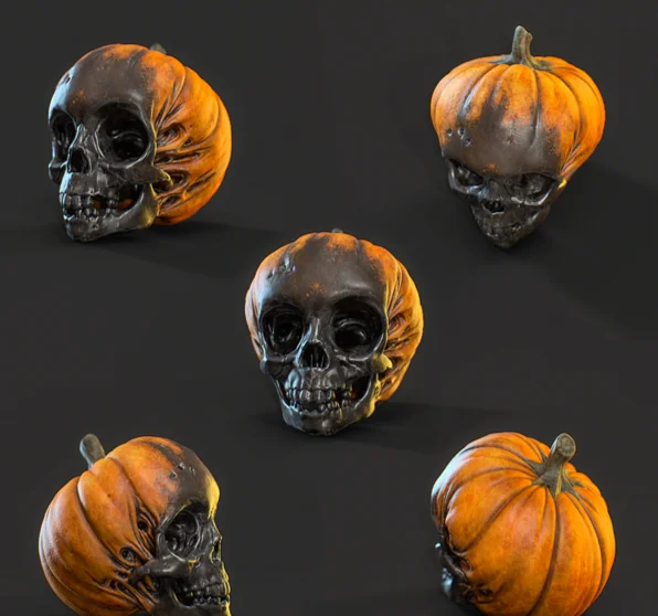 Wholesales Halloween 2022 Decorations Pumpkin Skull Black Skeleton ...