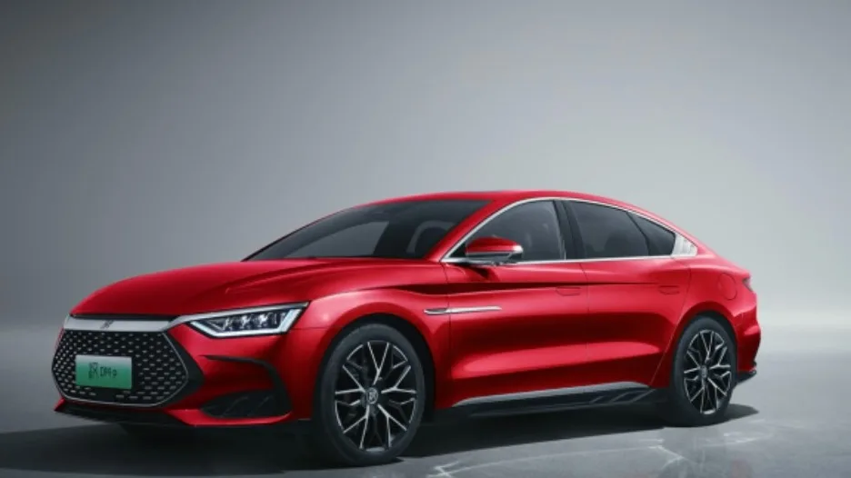 China 2023 Byd Han Ev Red Electric Car Adult Endurance Mileage 715km ...