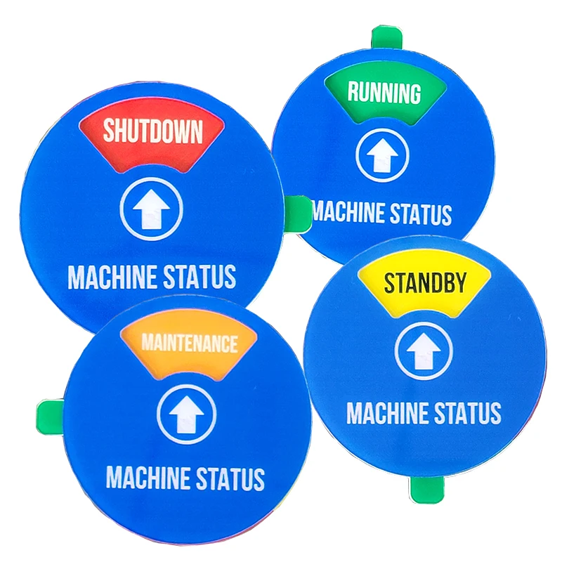 Equipment Status Sign for Machine Condition Monitoring | Durable ...