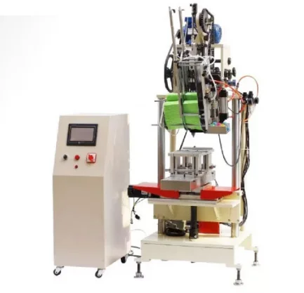 5 Axis 2 Drilling And 1 Tufting Automatic Cnc Brush / Broom Making ...