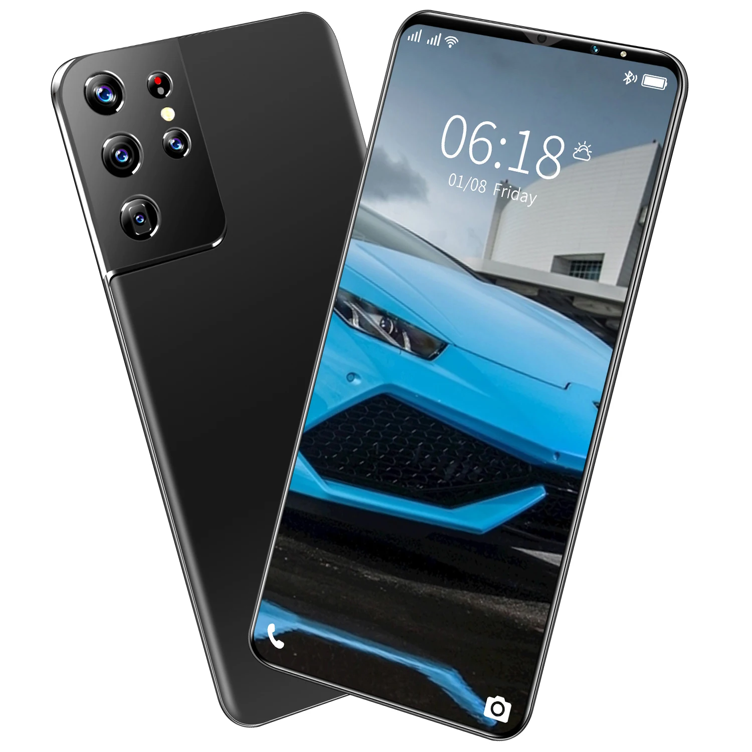 S36 Ultra 6.72 Inch Unlocked Smartphone Android 3g Net 6.72" Cellphone With Real 1g + 8gb Face ...