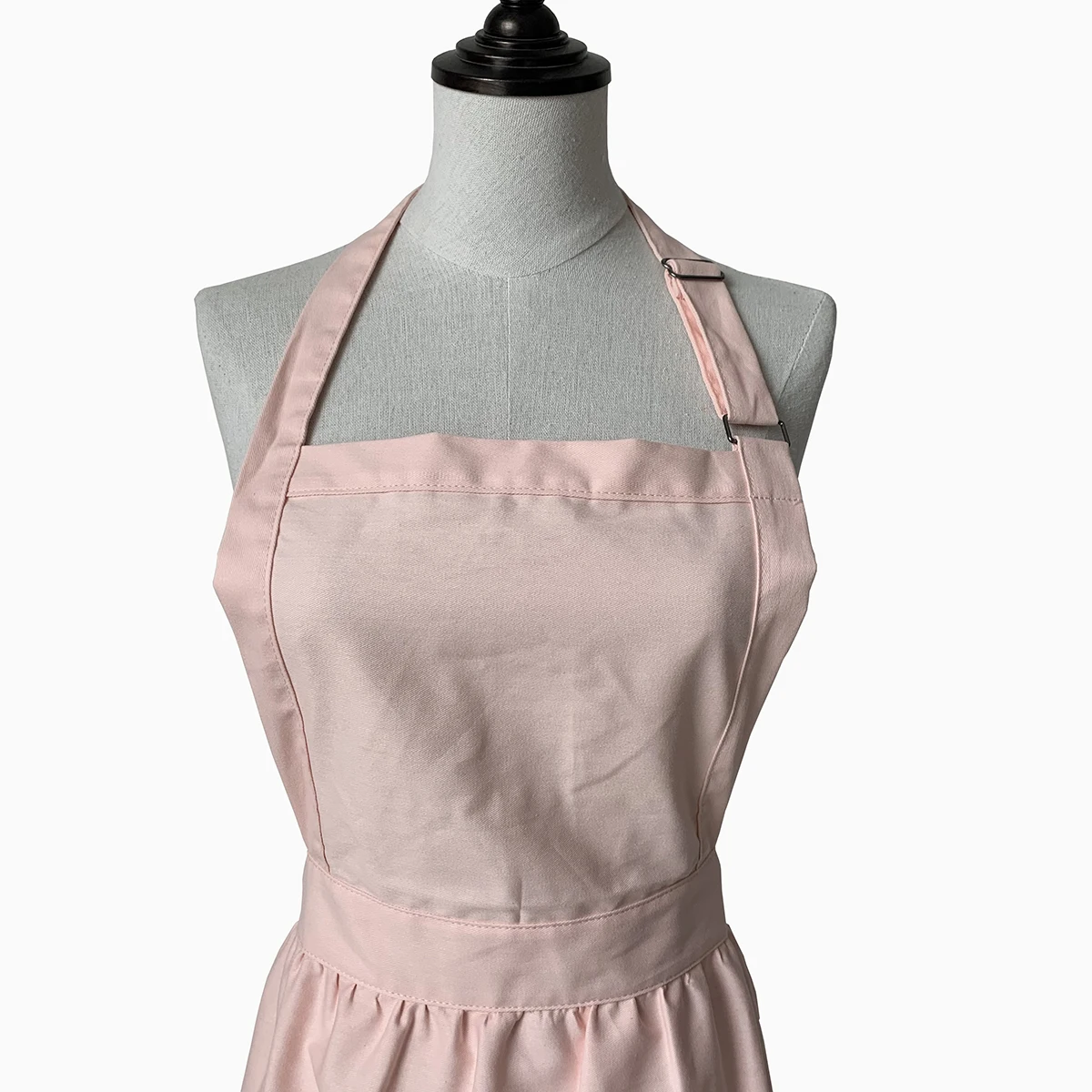 Duolai Wholesale Custom Print Logo Women Ruffle Pink Aprons with ...