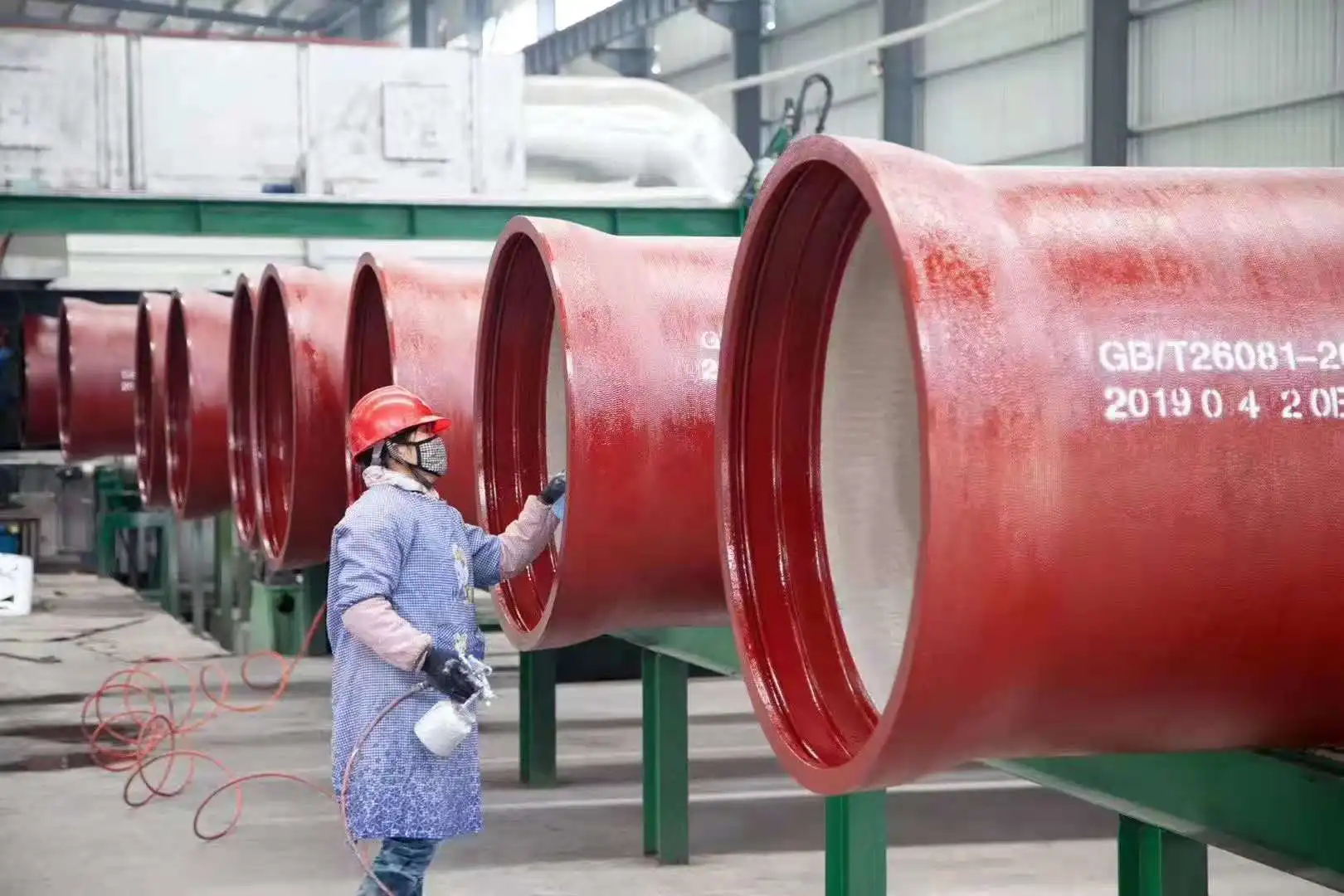Epoxy Coal Tar Paint Anticorrosion ISO7186 Ductile Iron Pipe