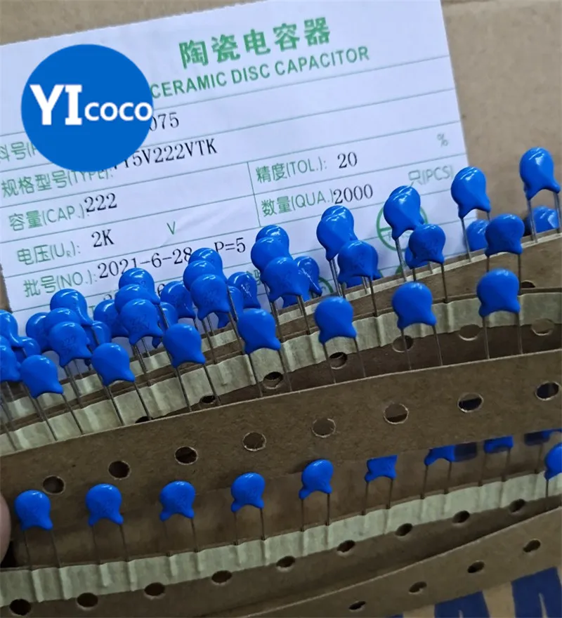 For High Voltage Ceramic Chip Capacitor 2kv222 2.2nf 2000v With Blue ...