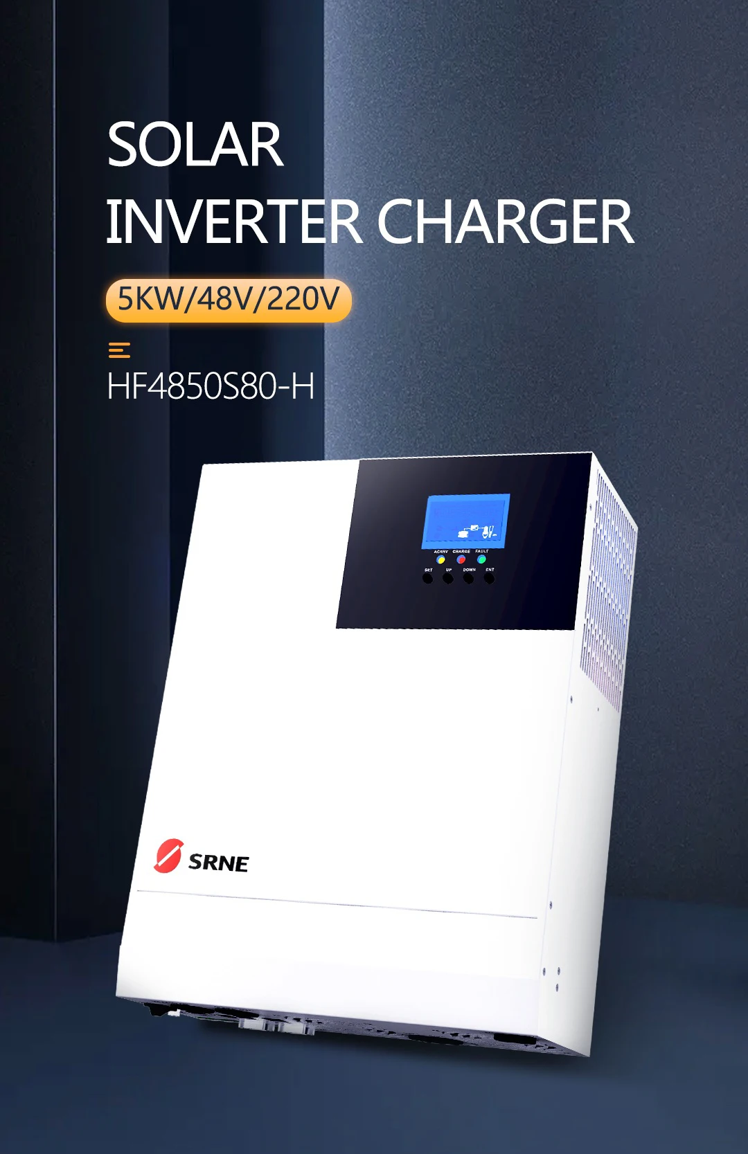 Srne 5kw 48v Mppt 500v Solar Hybrid Inverter Hf4850s80-h - Buy ...