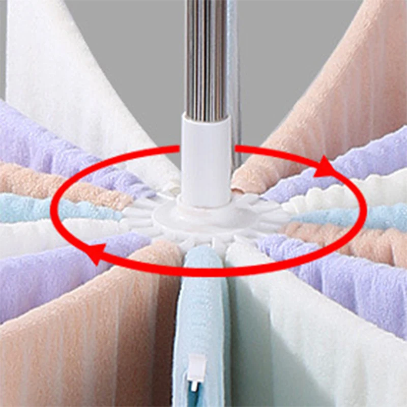 3-tier Clothes Drying Rack With Stable Tripod Foldable Stainless Steel ...
