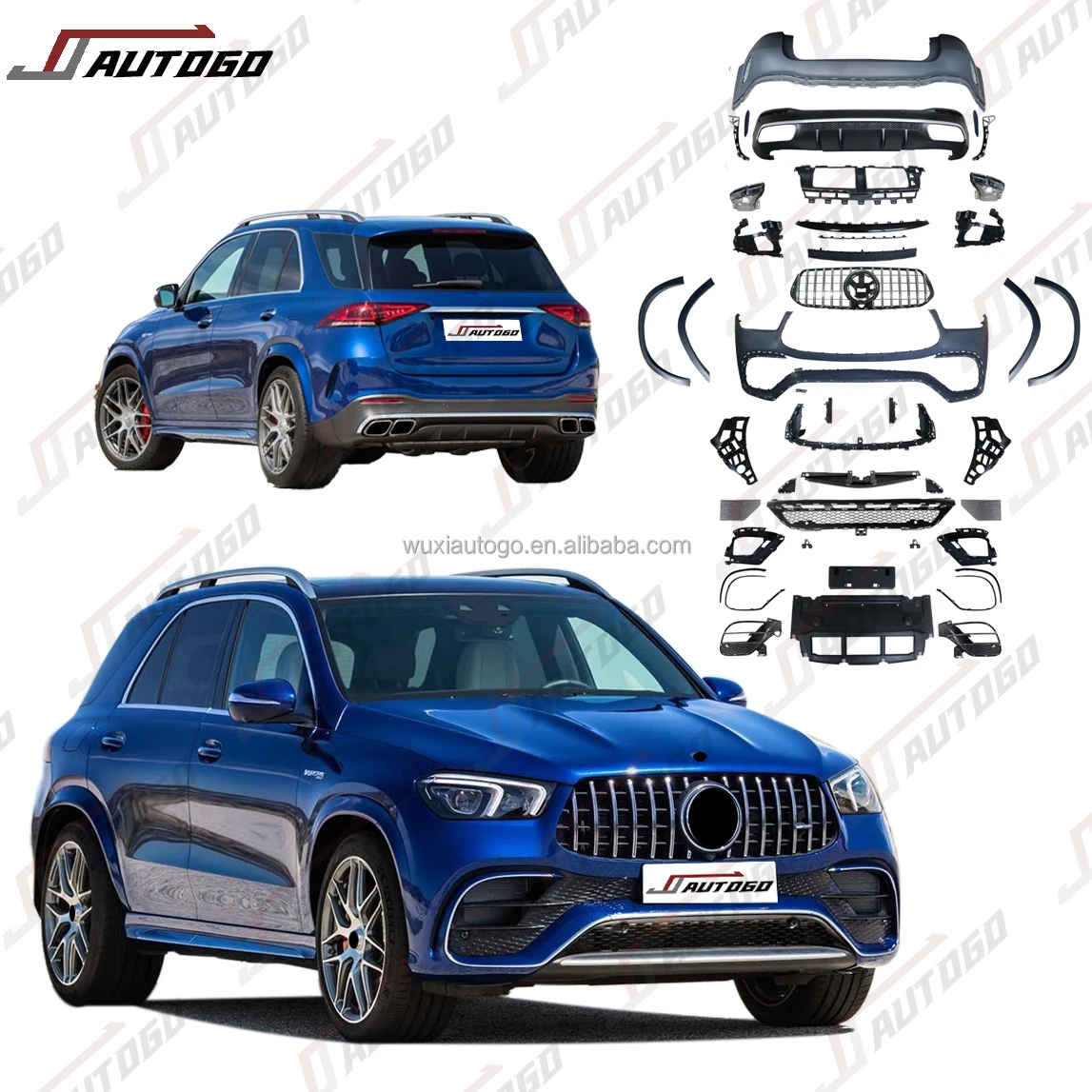 Auto Modification Conversion Body Kit for Mercedes Benz W167 GLE 2020-2024 Upgrade to GLE63 AMG ...
