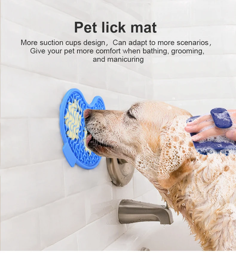Long Lasted Waterproof Mat Liquid Lick-floss Dog Lick Mat Suction Cups ...