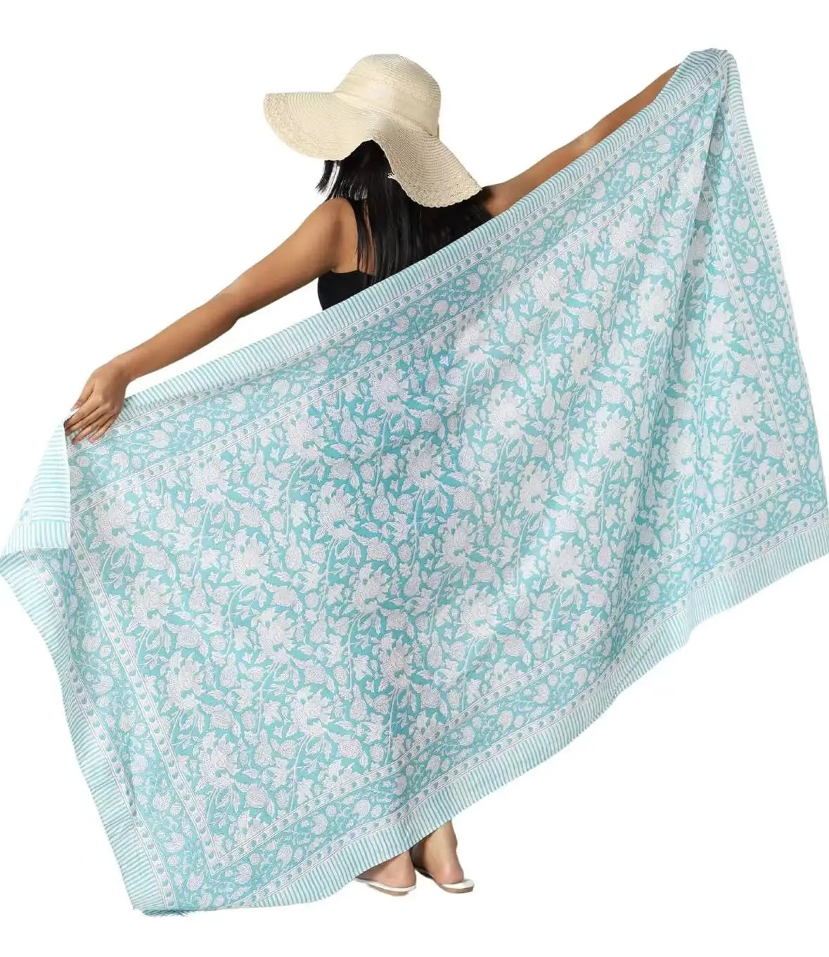 100% Rayon Beach Pareos - Custom Printed Designs for Women