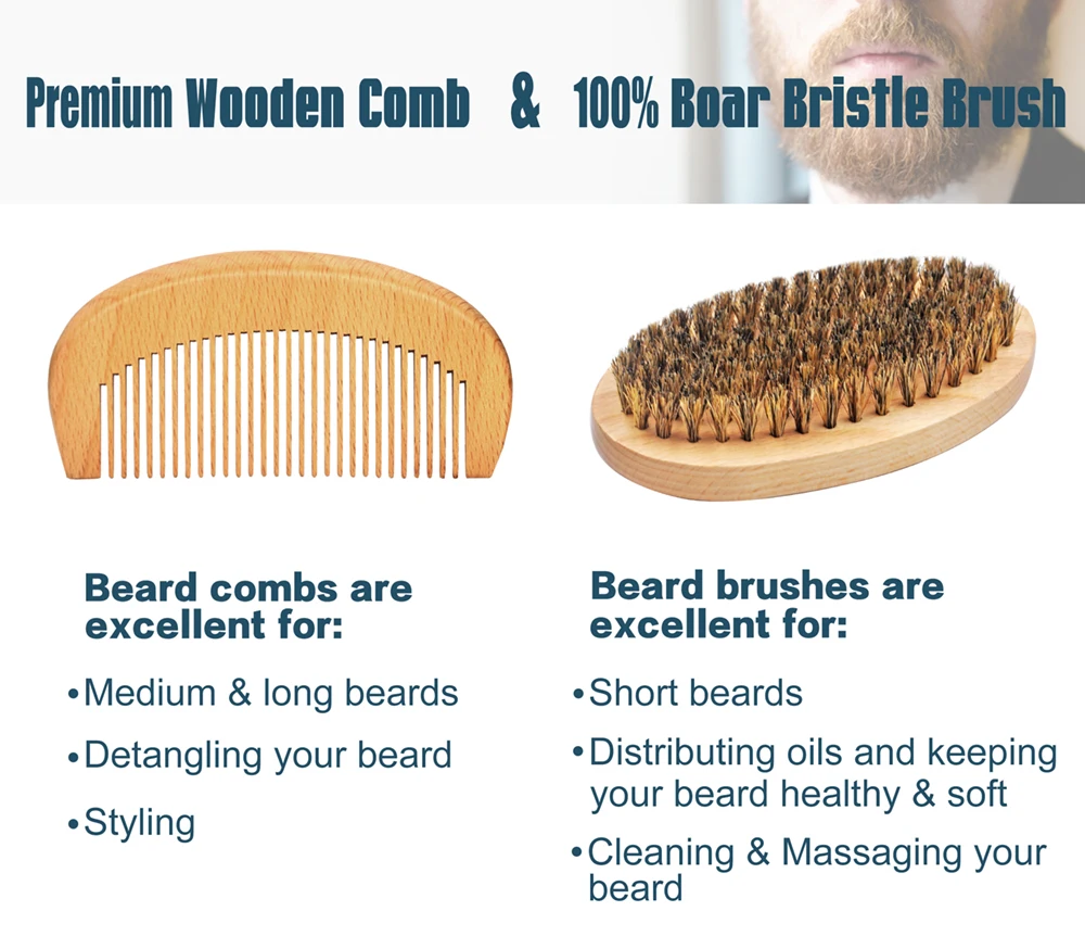 Xikezan 2023 Accessories Beard Product Wooden Barber Natural Beard ...