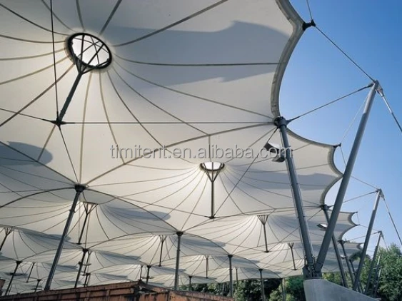 2024 New Design Durable Ptfe Pvdf Car Parking Shed Canopy Tent Steel ...