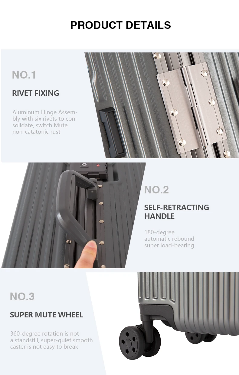 Zipperless Hard Shell Luggage - Durable Travel Suitcases