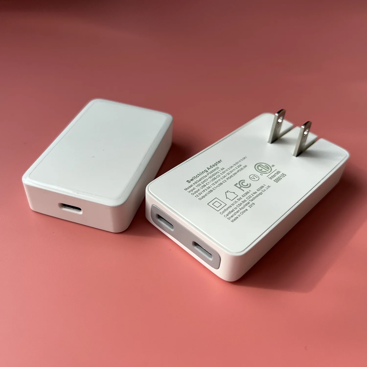 Oem Odm Type C Usb Quick Charging Flat Wall Charger Gan Technology 30w ...