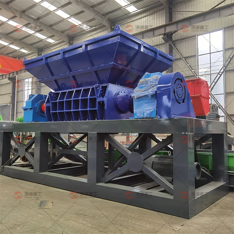 Plastic Pallet Shredder Block Plastic Shredder Car Tire Double Shaft ...