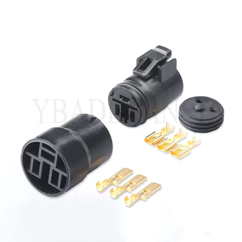 3 Pin 90980-10341 90980-11491 Round Waterproof Alternator Connector For ...