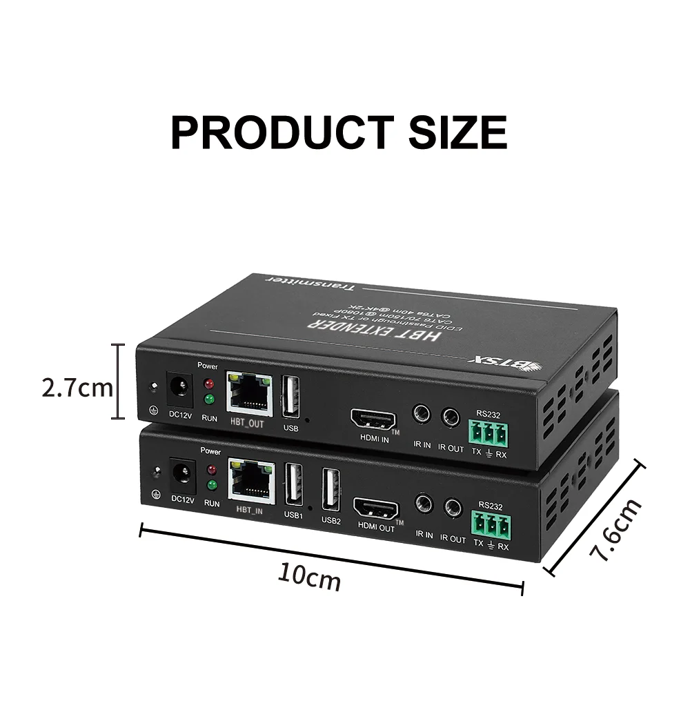 Hdmi Extender Full Hd 4k 30hz 70m Tx Rx Hdmi Usb Kvm Extender Over Ethernet Cat5e Cat6 With Ir ...
