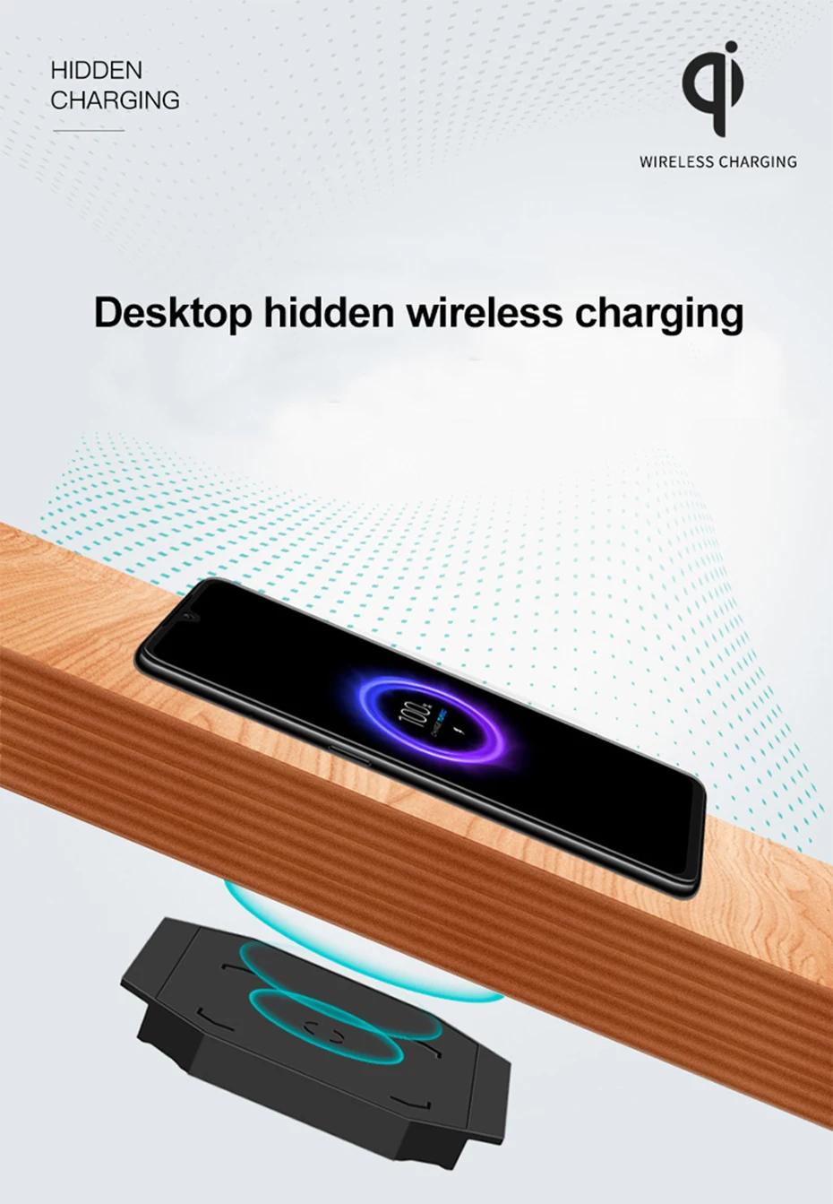 30mm Ultra Long Range Hidden Wireless Charger for Cell Phones