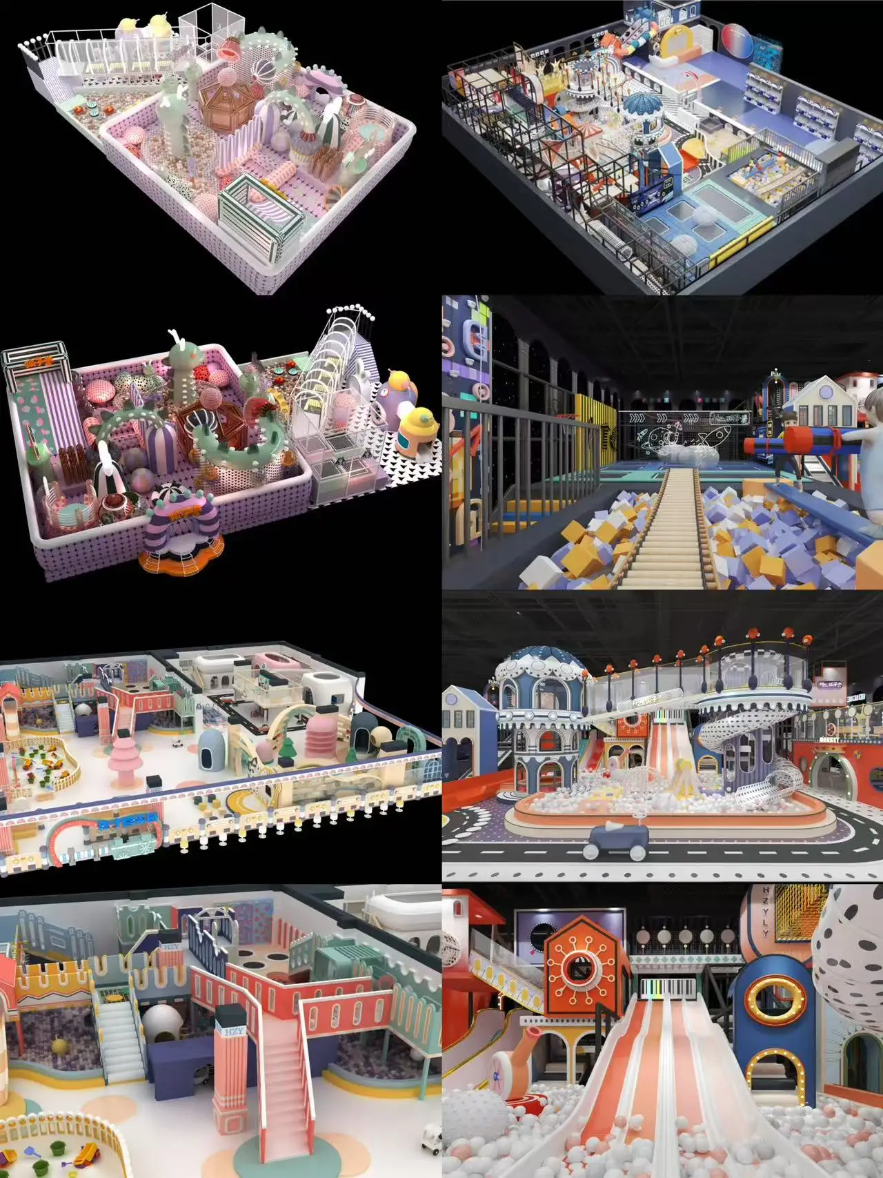 Direct Factory Sale Customizable PVC Indoor Playgrounds for Schools ...