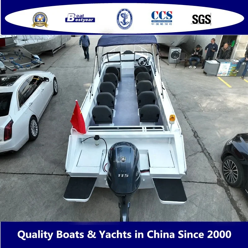 Bestyear 7.5m Aluminum Open Passenger Boat for 14 Persons