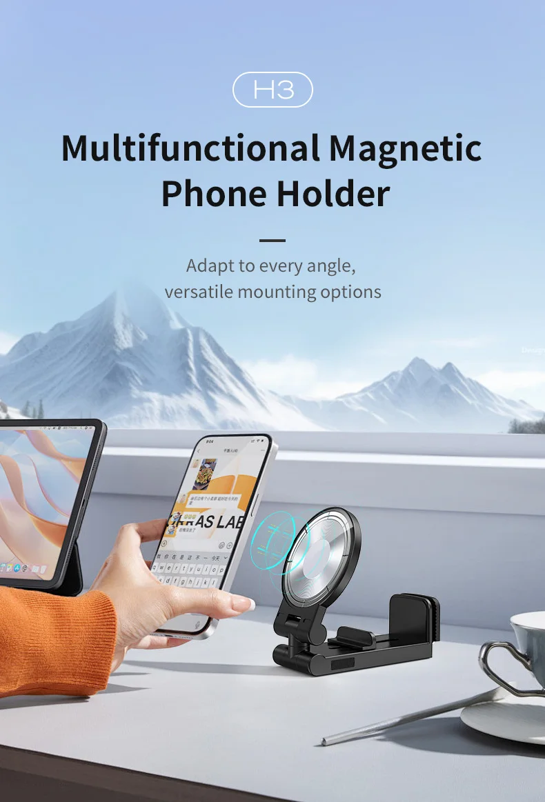 Multifunction Foldable Magnetic Smart Phone Holder Multi-directional ...