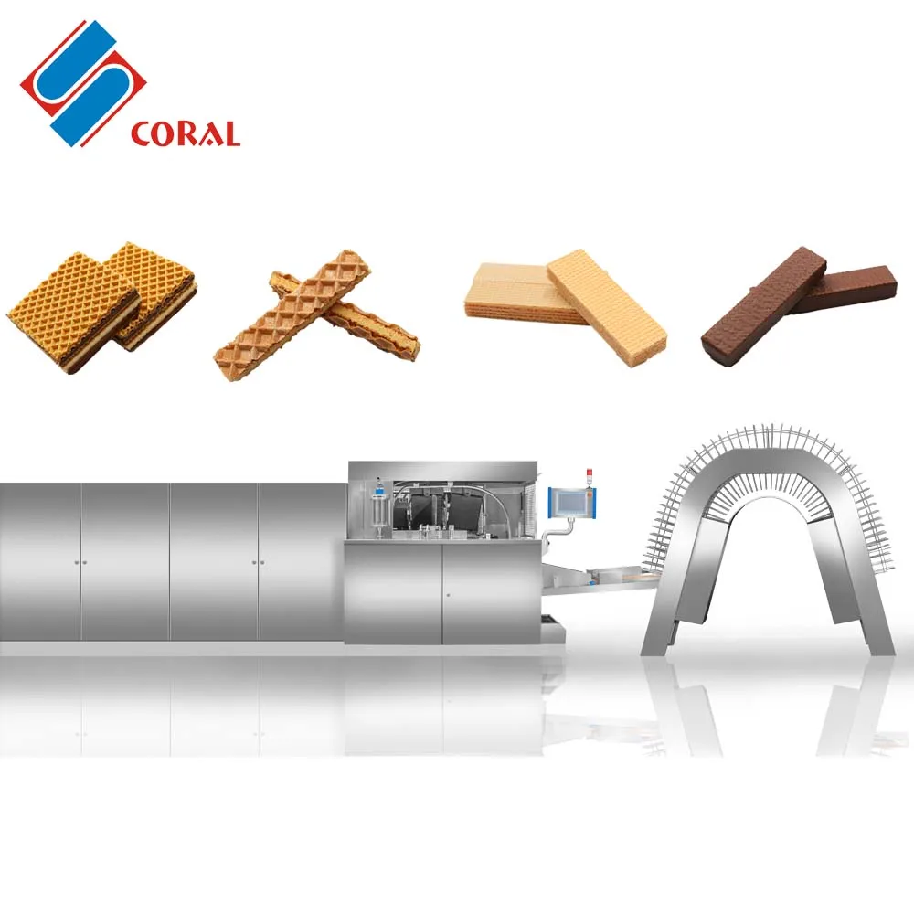 High Efficiency Wafer Production Line Wafer Snack Machine Wafer Biscuit ...