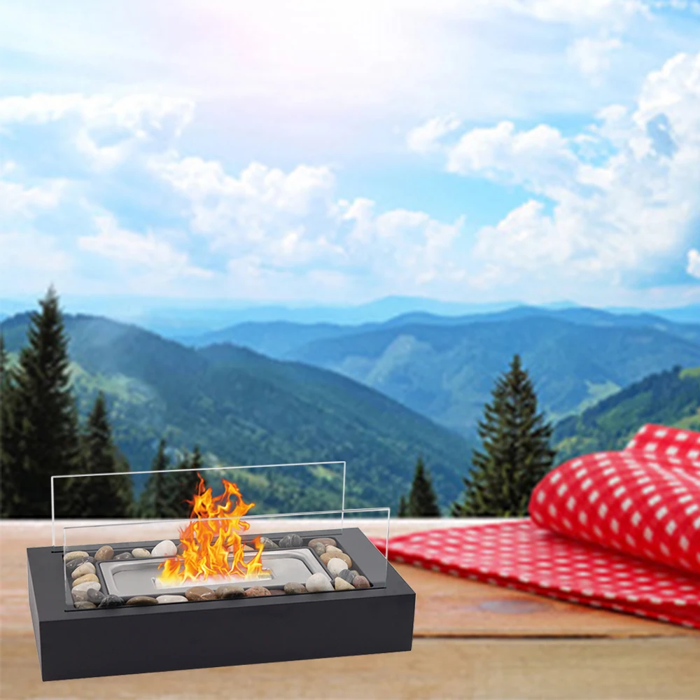 New Design Portable Table Fireplace Bioethanol Burner Table Fire Smores ...