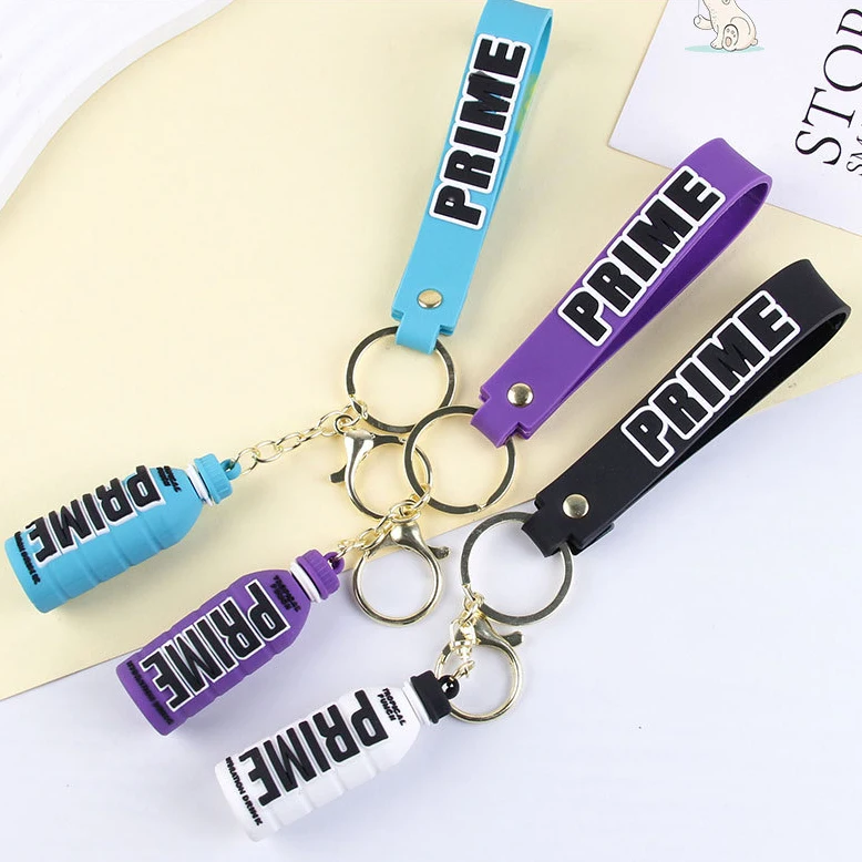 Lilangda 2023 New Cute Cartoon Prime Key Chain Soft Pvc Keychain Drink ...