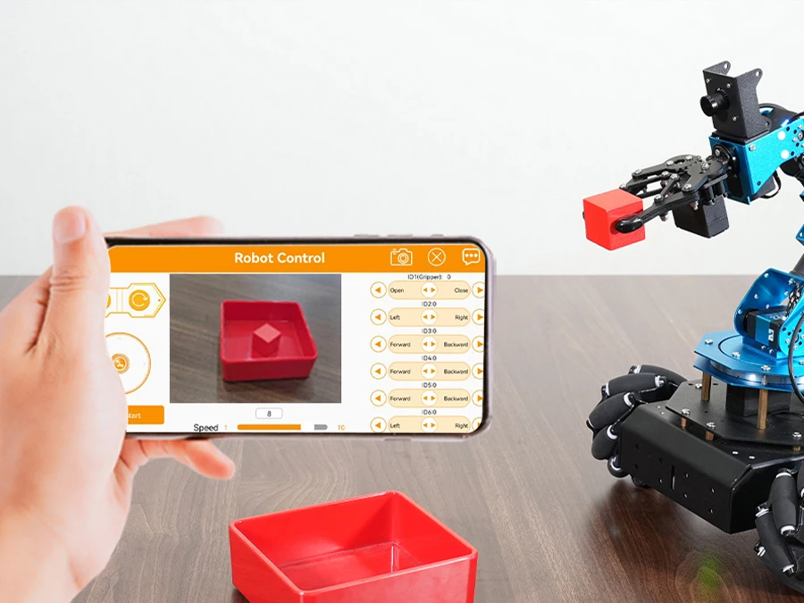 Hiwonder ArmPi Pro 6DOF Robot Arm Kit with Raspberry Pi & 4WD Chassis OEM