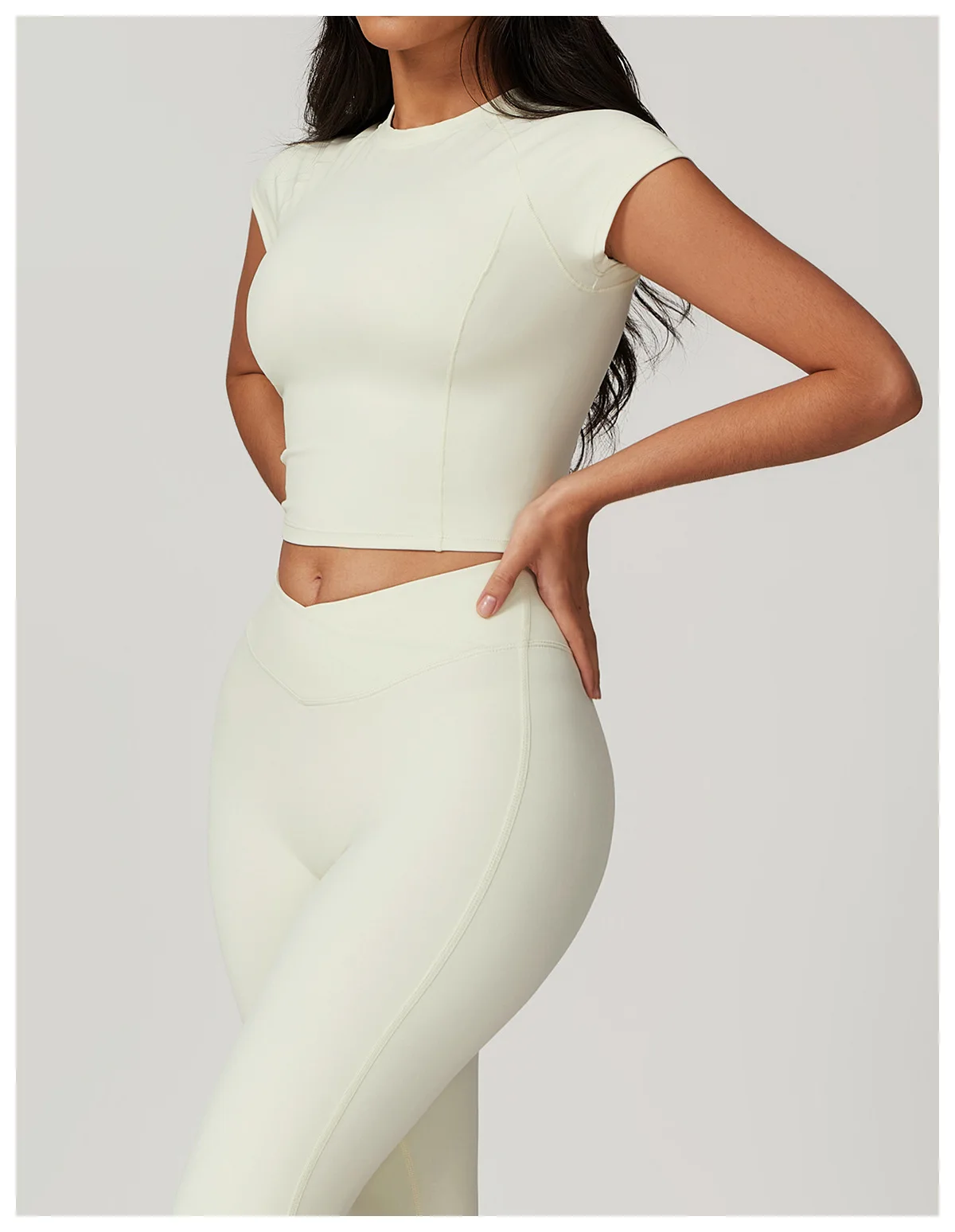 SHINBENE Custom Bio Based Cloud Short Sleeve Crop Tops Sustainable ECO ...
