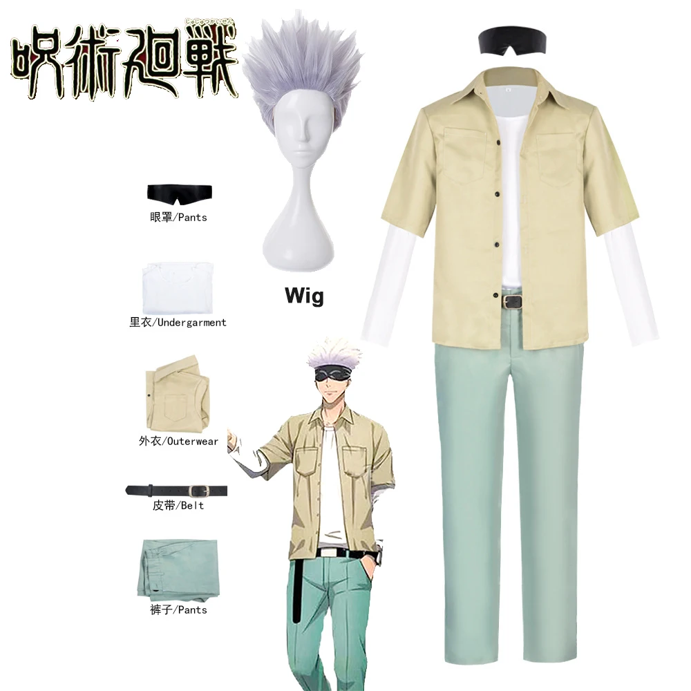 Anime Jujutsu Kaisen Gojo Satoru Cosplay Costume Gojo Satoru Daily ...